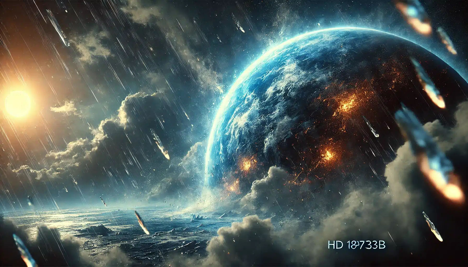 HD 189733b: Un pianeta di vetro e tempeste